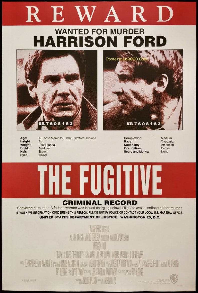 Fugitive,The ขึ้นทำเนียบจับตาย (แบบที่ 2) – Posterman 2000