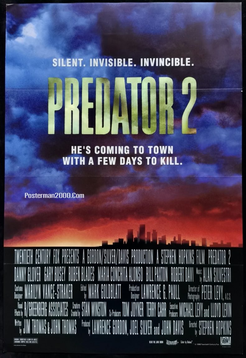 Predator 2 คนไม่ใช่คน 2 บดเมืองมนุษย์ (แบบแรก) – Posterman 2000