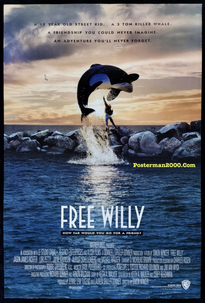 Free Willy ฟรี วิลลี่ เพื่อเพื่อนด้วยหัวใจอันยิ่งใหญ่ – Posterman 2000