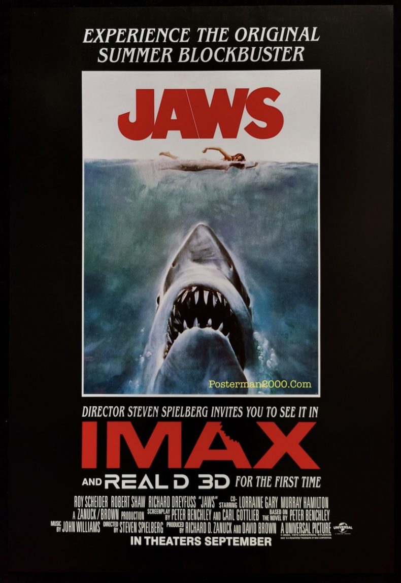 Jaws จอว์ส (กลับมาฉายใหม่ในระบบ IMAX 2022) – Posterman 2000