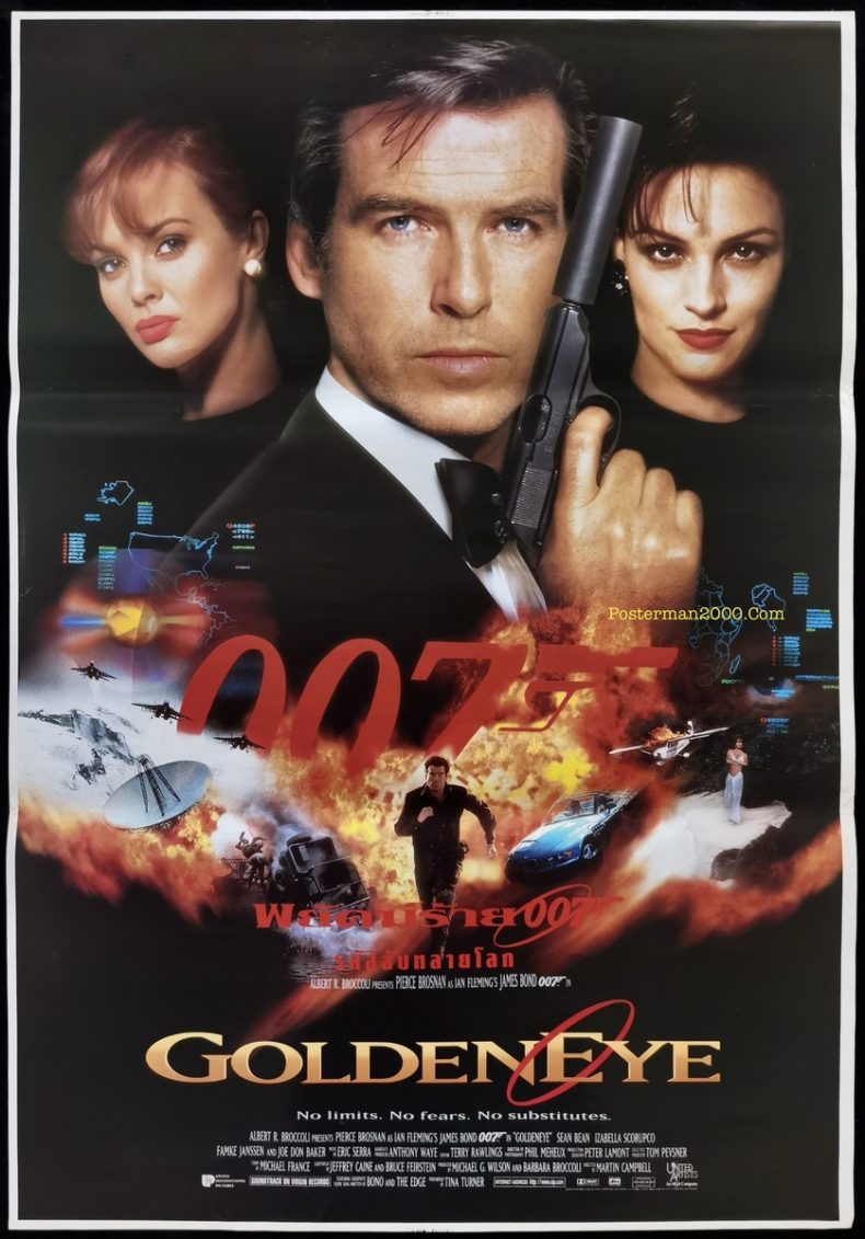 007 GoldenEye พยัคฆ์ร้าย 007 รหัสลับทลายโลก (แบบที่ 2) – Posterman 2000