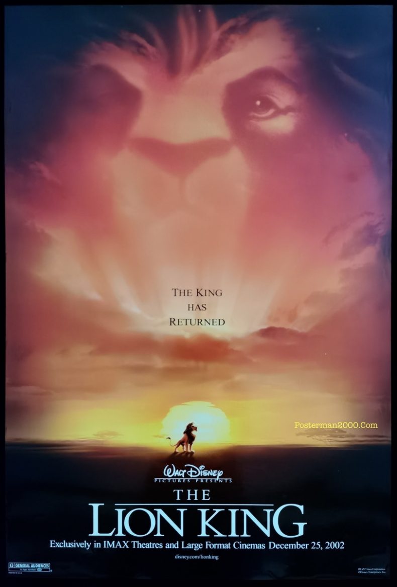 Lion King,The เดอะไลอ้อนคิง (แบบที่ 4) IMAX – Posterman 2000