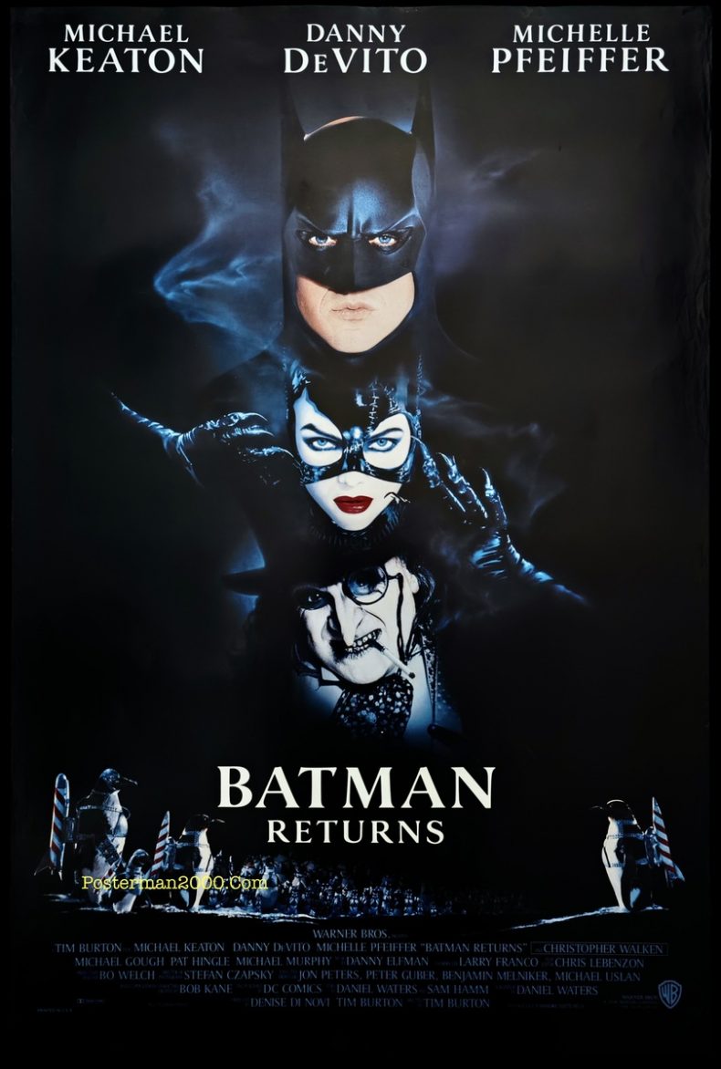 Batman Returns แบทแมน รีเทิร์นส ศึกมนุษย์เพนกวินกับนางแมวป่า (แบบที่ 4) – Posterman 2000