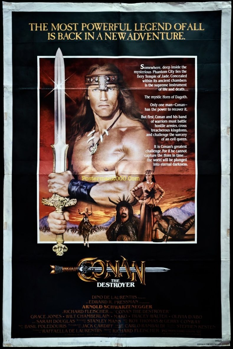 Conan the Destroyer โคแนน ตอน ถล่มวิหารเทพเจ้า – Posterman 2000
