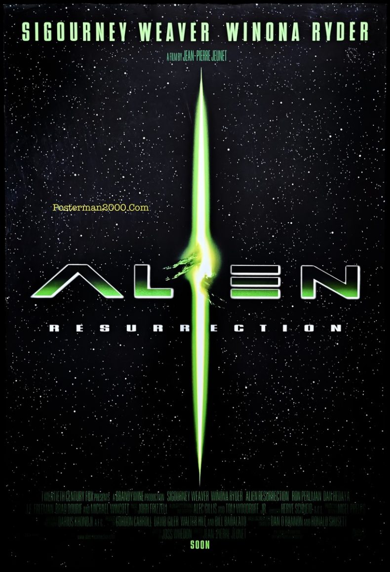 Alien: Resurrection เอเลี่ยน 4 ฝูงมฤตยูเกิดใหม่ (แบบที่ 2) – Posterman 2000