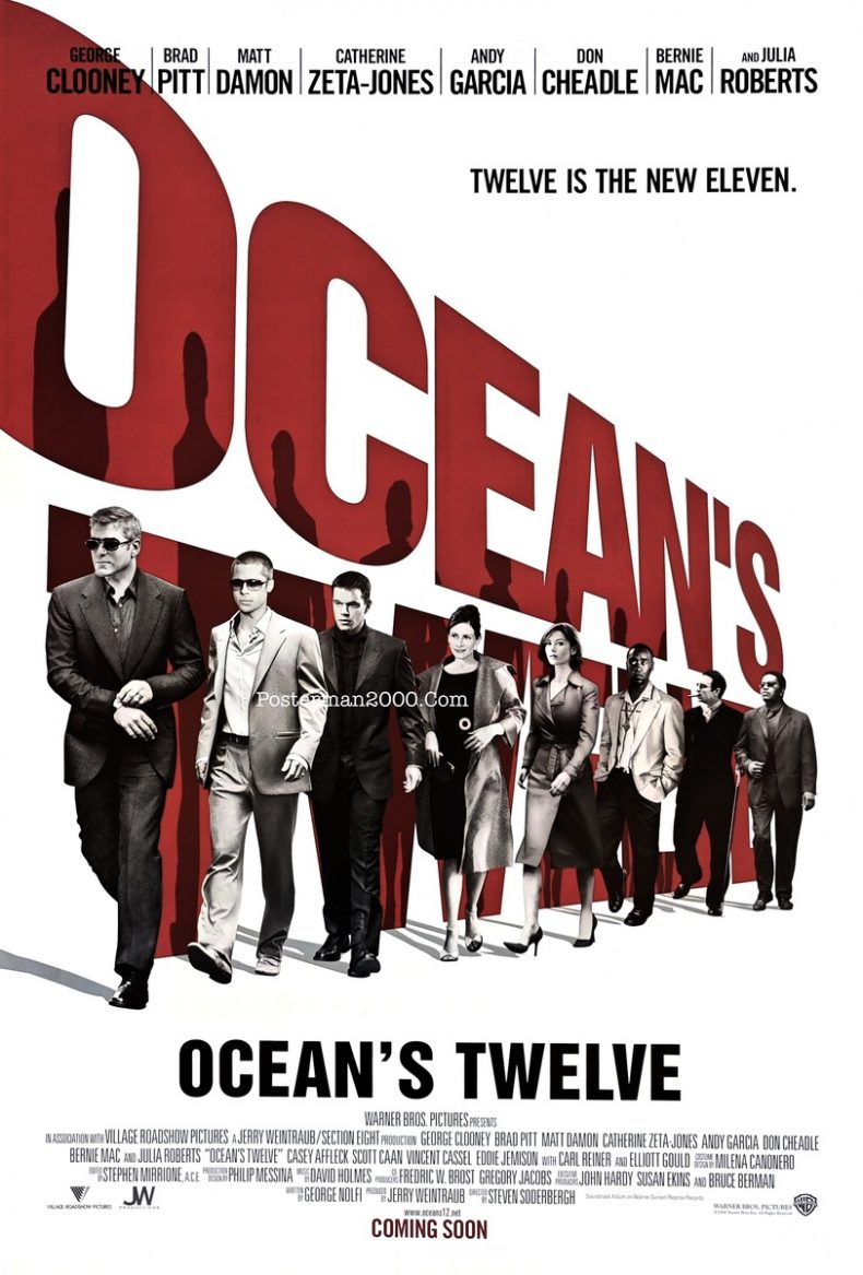 Ocean’s Twelve โอเชี่ยน 12 มงกุฎ ปล้นสุดโลก (แบบที่ 2) – Posterman 2000
