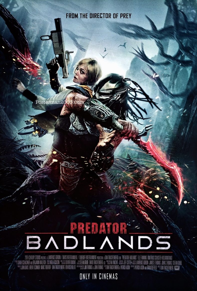 Predator Badlands พร เดเตอร แดนเถ อน แบบท 3 Posterman 2000